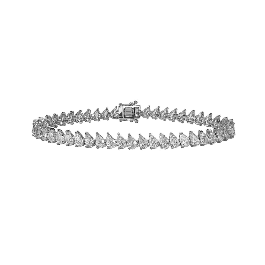 Orpheus Pear Cut Diamond Bracelet – RUCHI New York