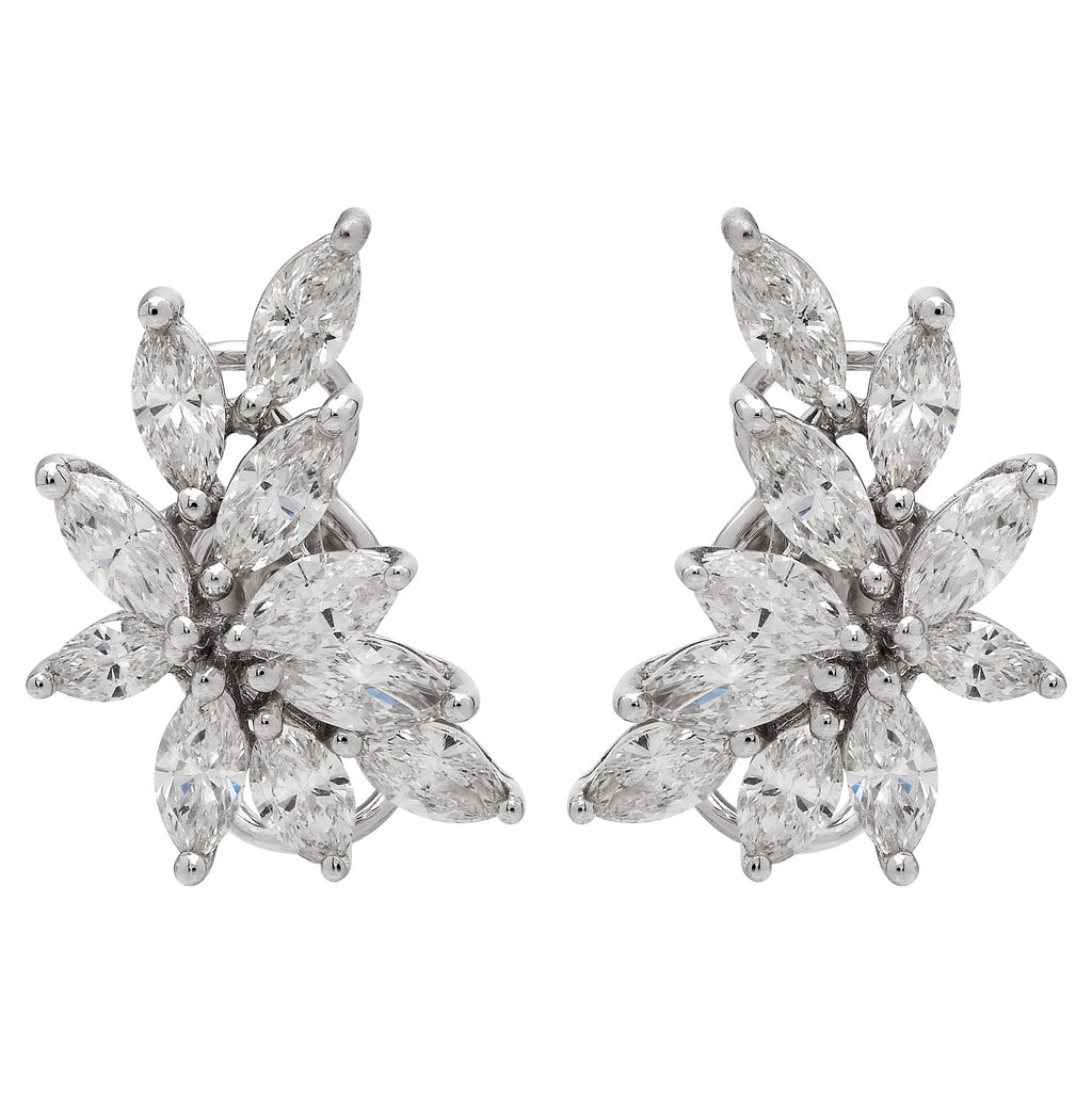 Juniper Leaf Diamond Stud Earrings – RUCHI New York