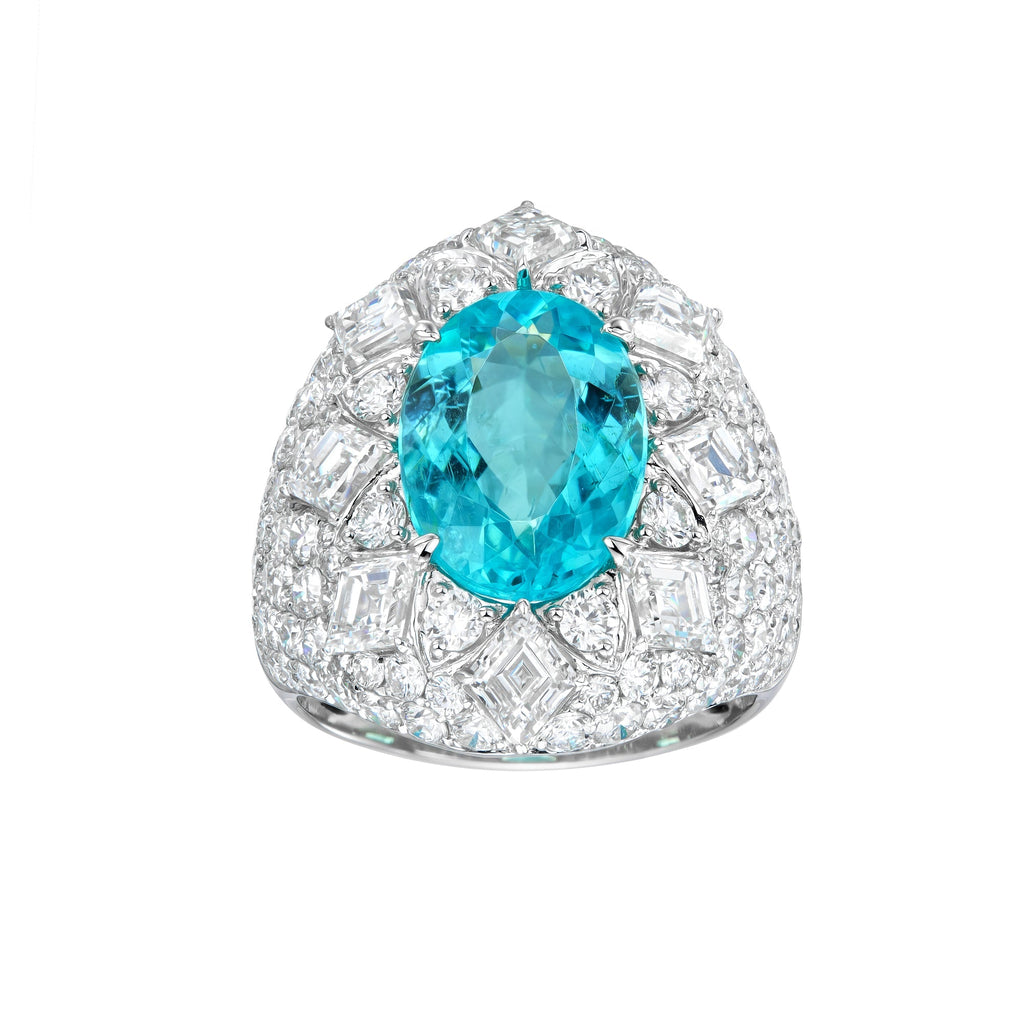 Costa Paraiba and Diamond Cocktail Ring – RUCHI New York